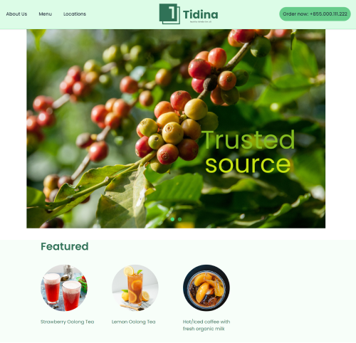 About Us | Tidina Coffee House